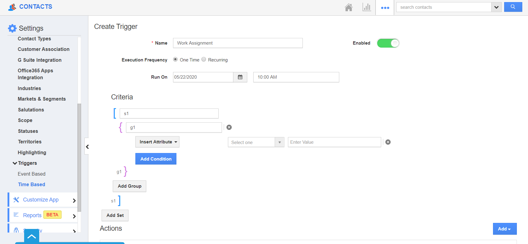 How do I create a task automatically at a specific time using Time ...