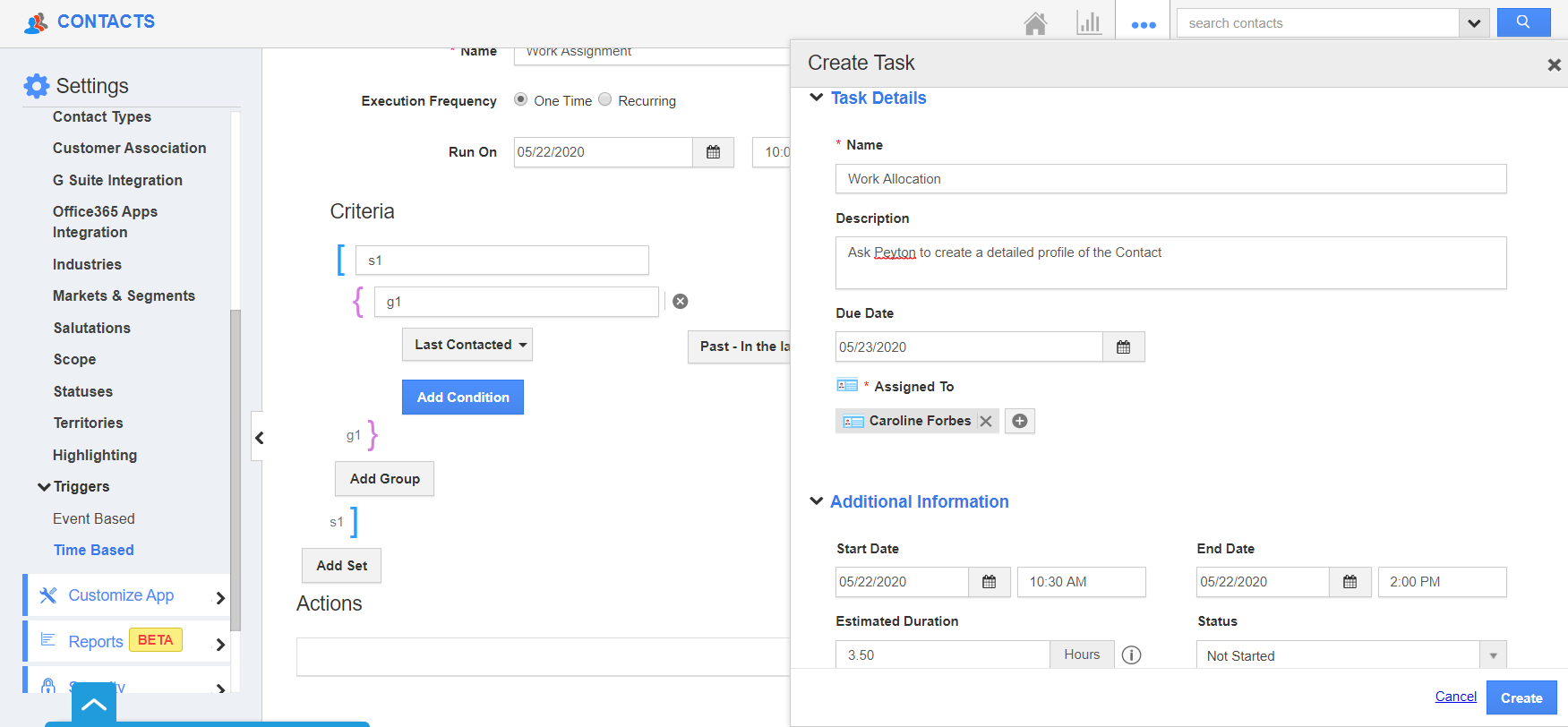 How Do I Create A Task Automatically At A Specific Time Using Time 6311