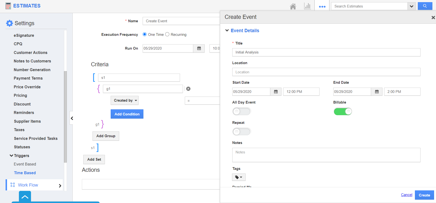 How to create an event automatically using Time-Based Triggers in the ...