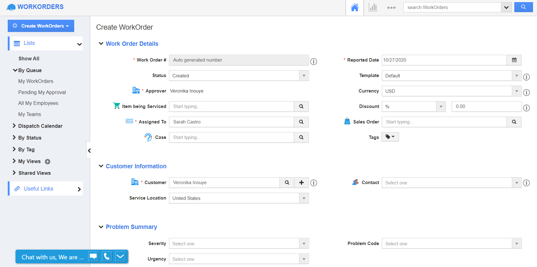 How to view the Bill of Materials as a side panel in the Work Orders App?