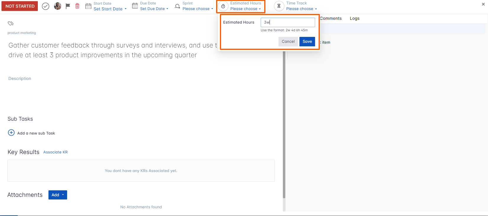 How to set Time Tracking (worklog) for a task? |Q&A| Profit.co