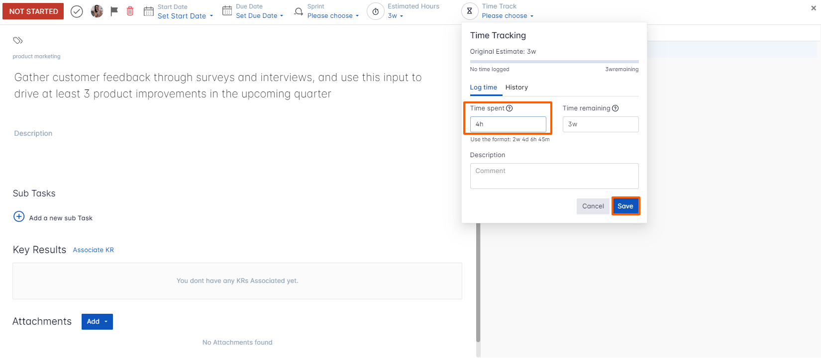 How to set Time Tracking (worklog) for a task? |Q&A| Profit.co