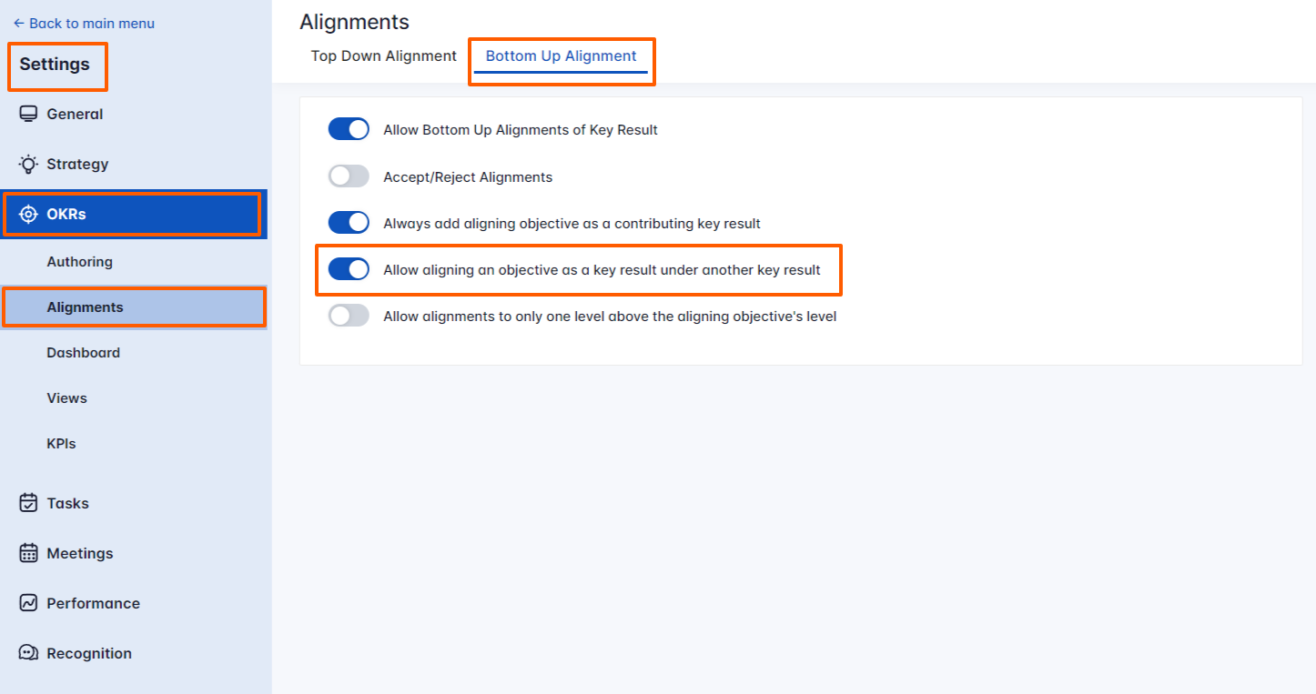 How to align an Objective as a key result or a subkey result? |Q&A| Profit.co