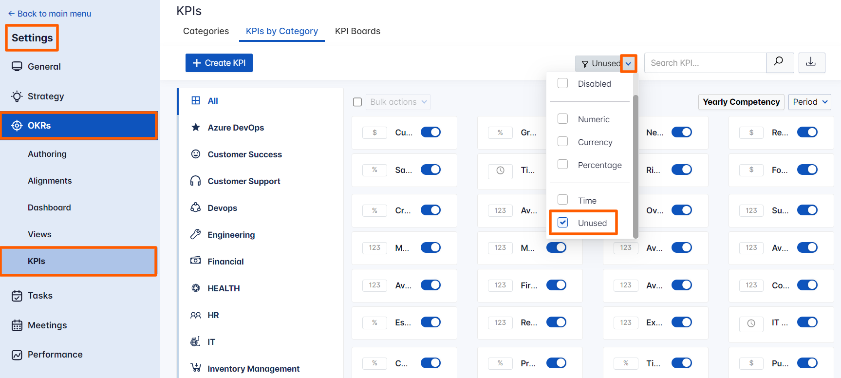 How to disable unused KPIs? |Q&A| Profit.co