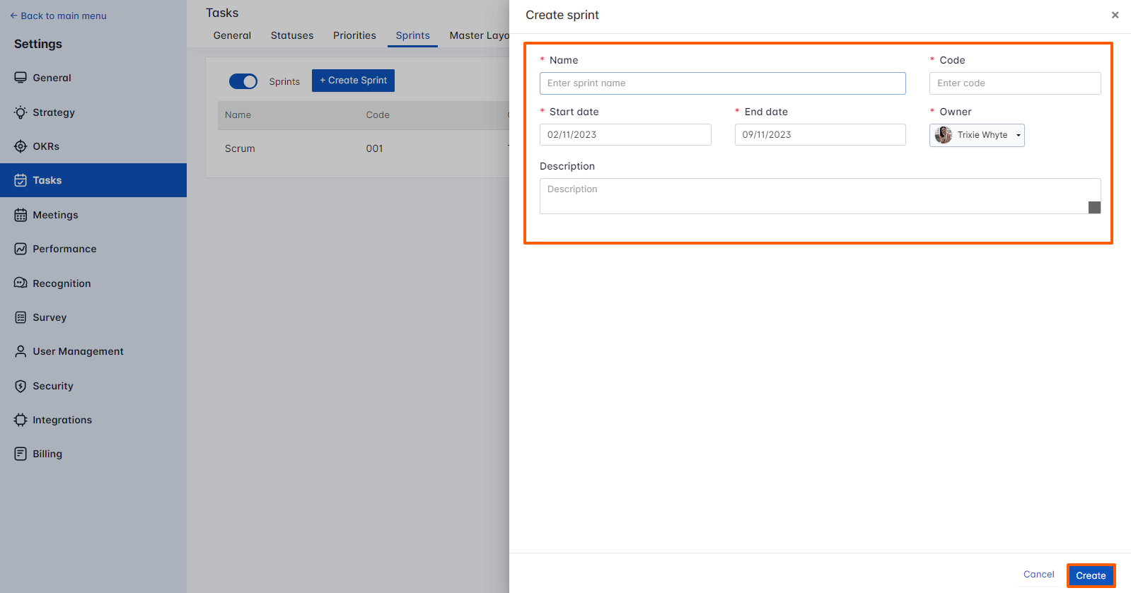 How to set a sprint planner in Task Management? |Q&A| Profit.co
