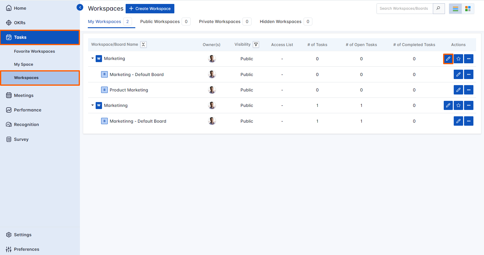 How to create/edit the task statuses at the workspace? |Q&A| Profit.co