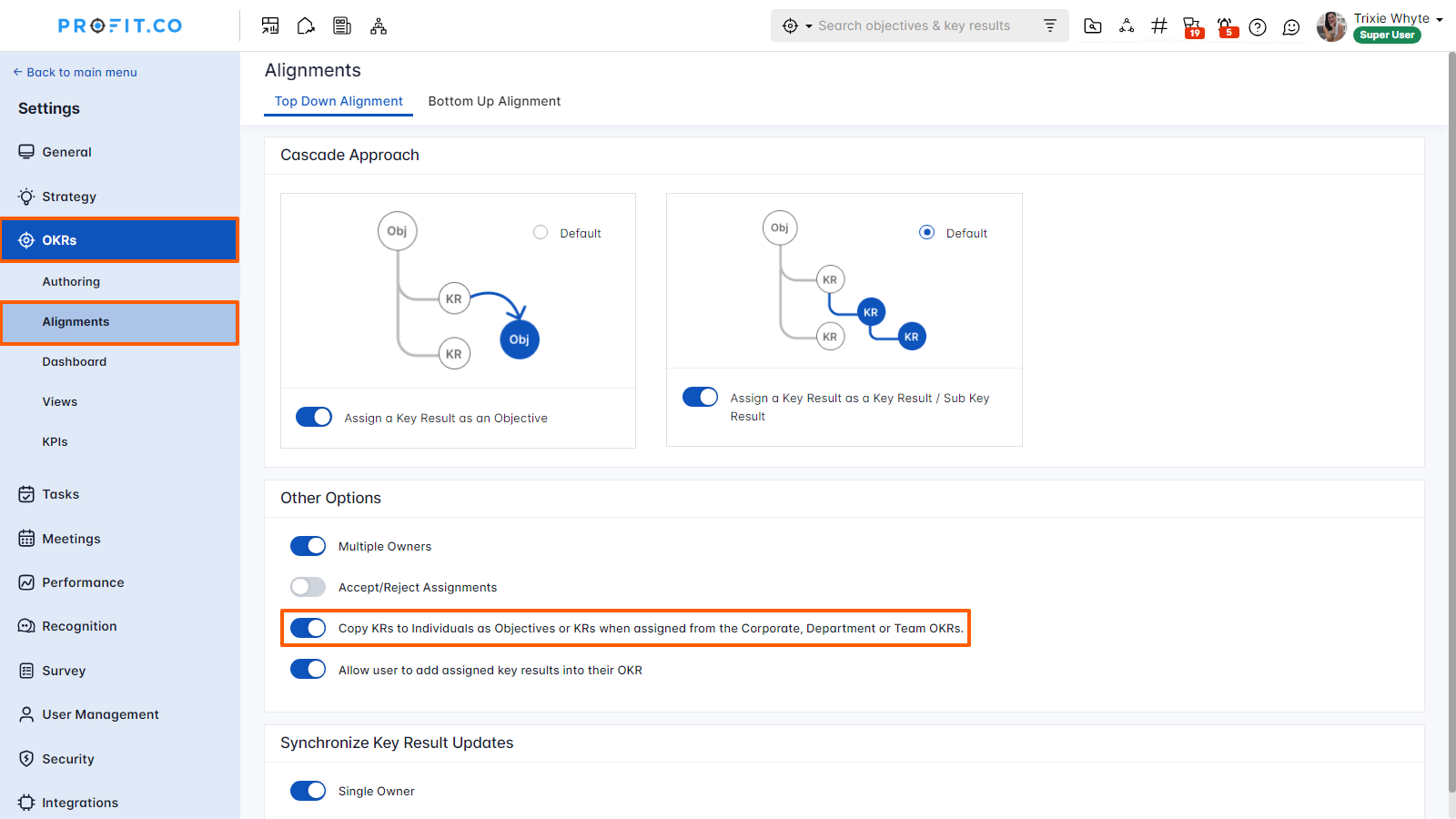 How to Assign a KR as a KR with a Copy of the Current Objective| Q&A ...