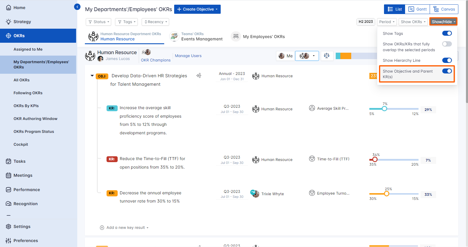 How to Assign a KR as a KR with a Copy of the Current Objective| Q&A ...