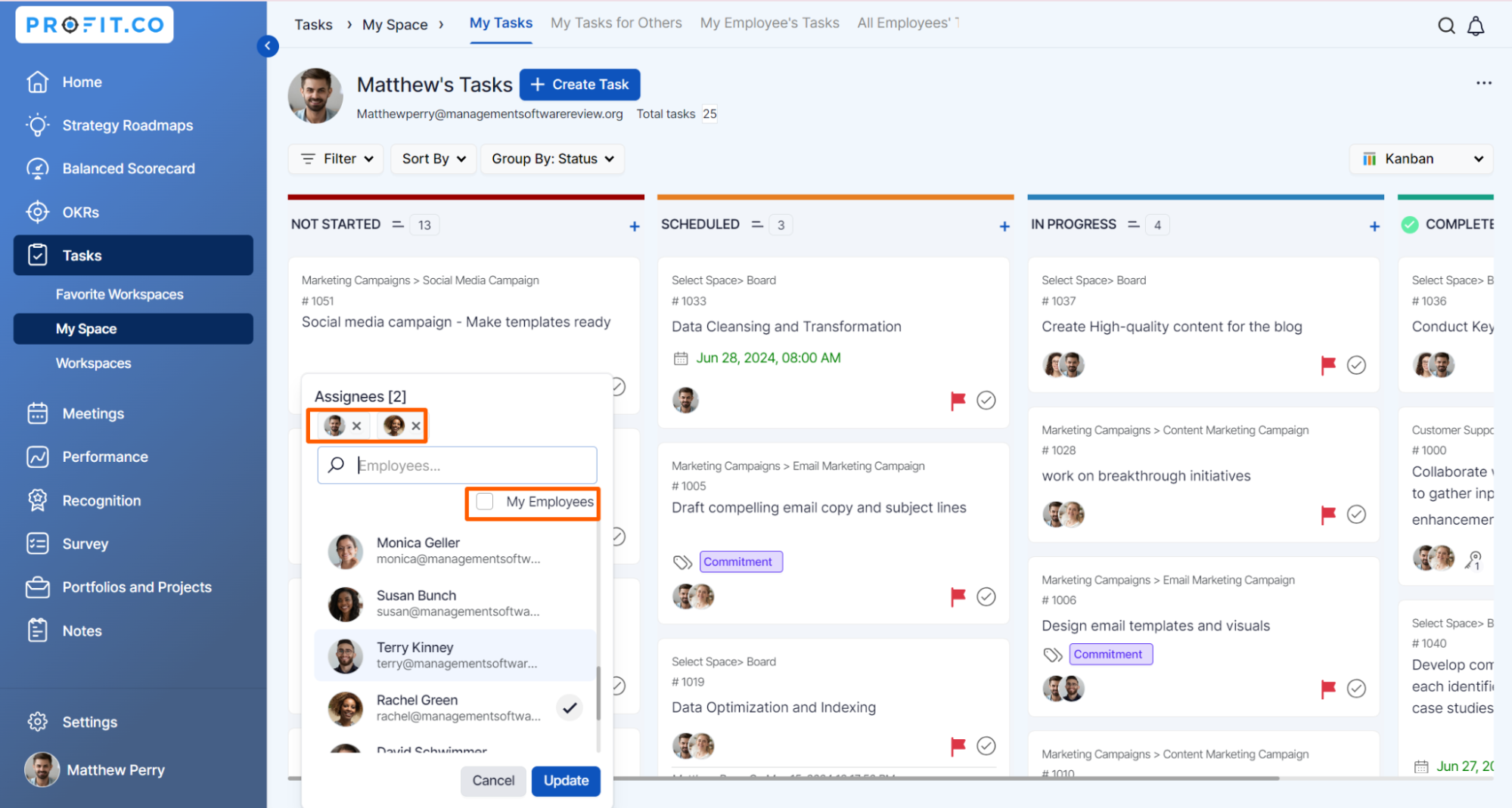 How to restrict Task Assignment?|Q&A|Profit.co