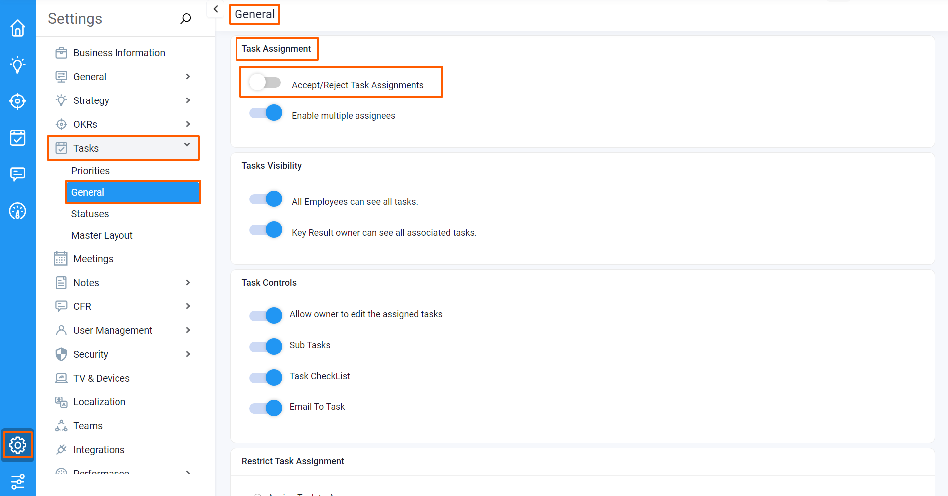 How to set an option to automatically accept the task?|Q&A|Profit.co
