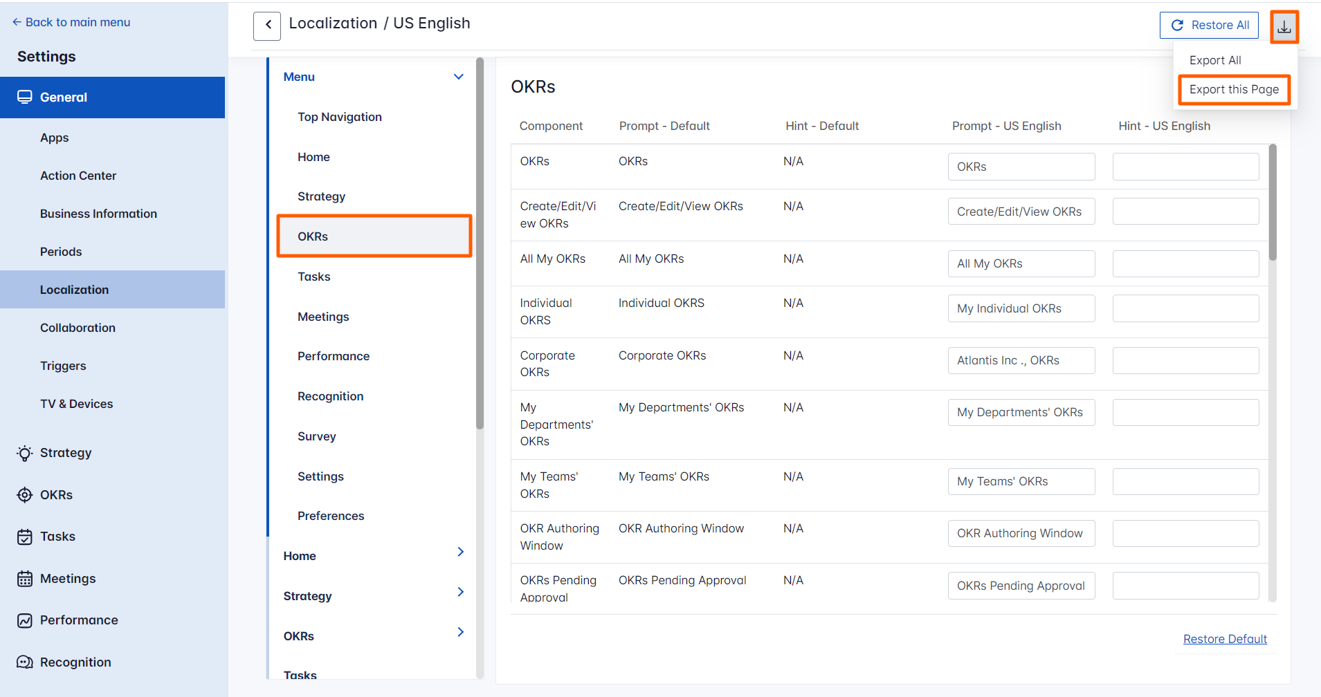 How To Export The Localization Data In Csv And Xls Format Qanda 