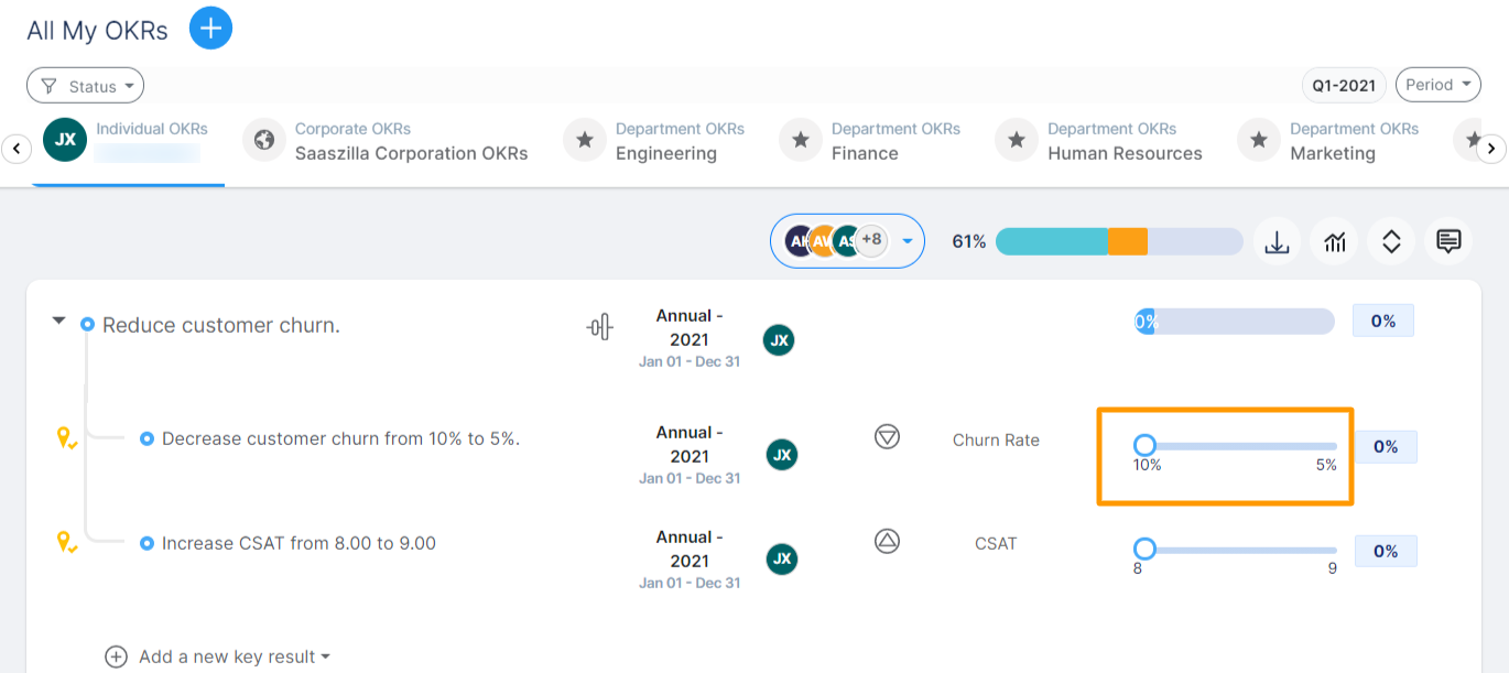 How do I check-in for Key Results?| Q&A| Profit.co