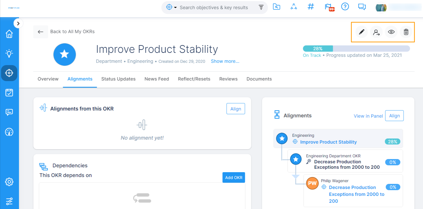Disable OKR Backlog |Q&A| Profit.co