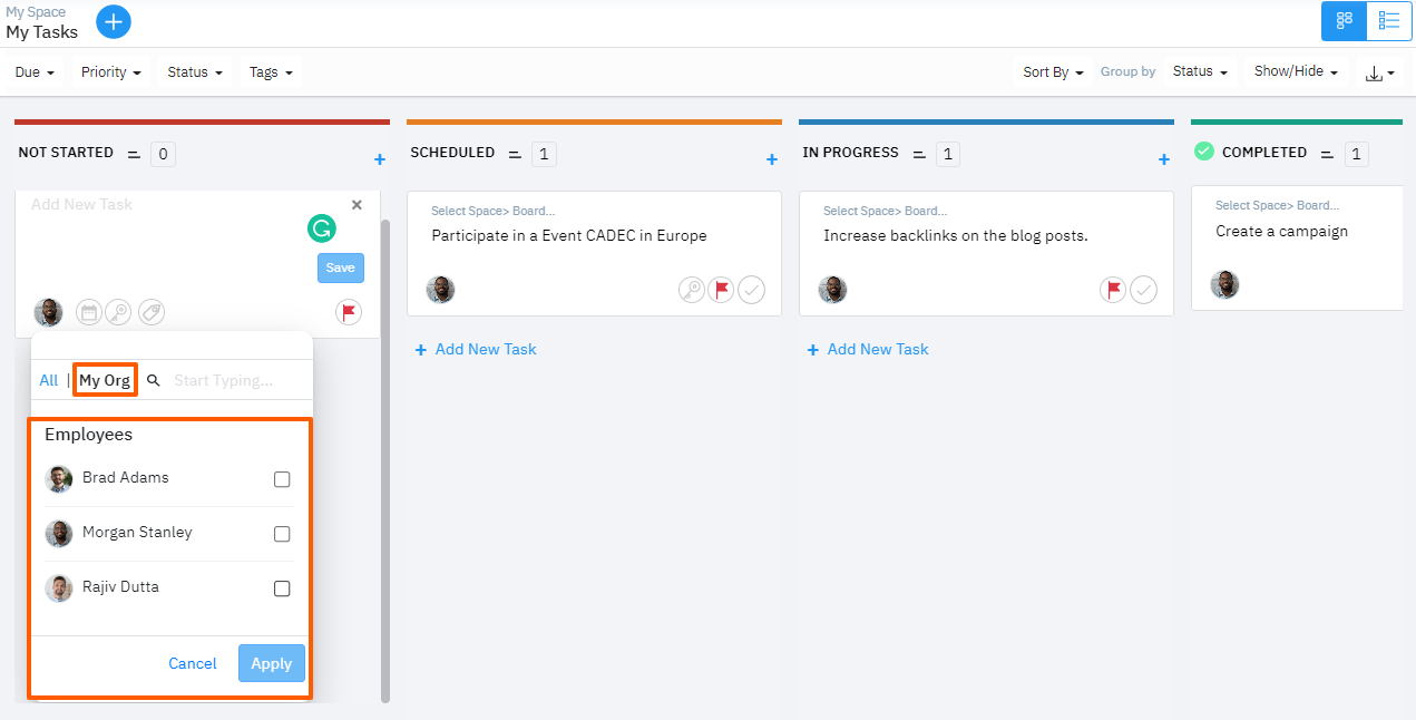 How do I assign tasks to others? | OKR Software | Profit.co