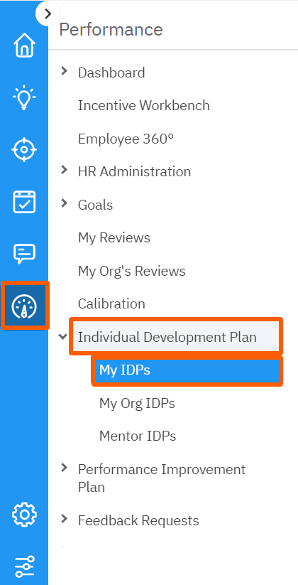 How does a user progress in the Individual Development Plan (IDP) in ...