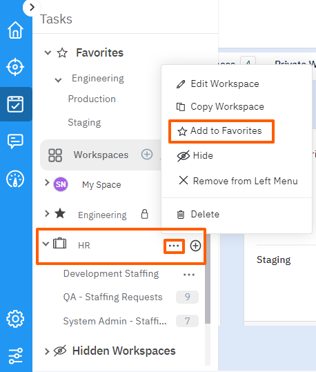 How to add the Workspace/Boards to Favorites? |Q&A| Profit.co