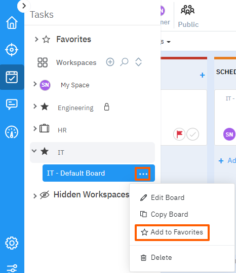 How to add the Workspace/Boards to Favorites? |Q&A| Profit.co