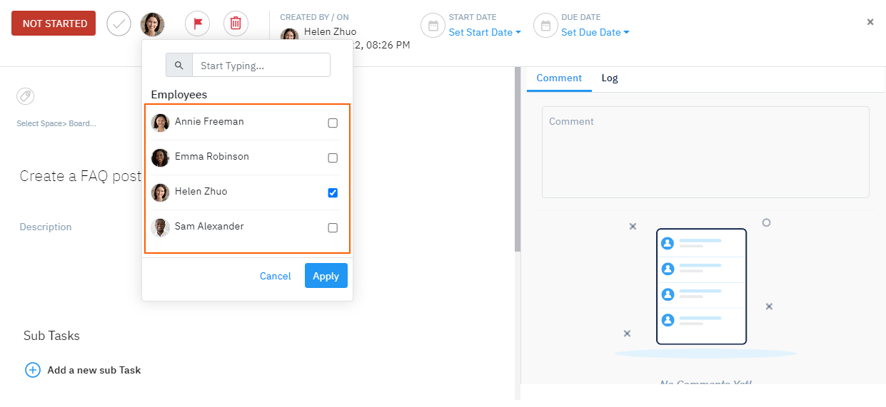 How to restrict Task Assignment?|Q&A|Profit.co