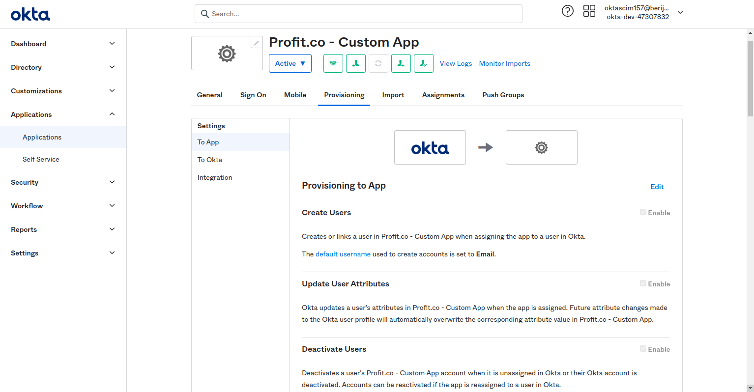 How to disable OKTA SCIM user provisioning in Profit.co? |Q&A| Profit.co
