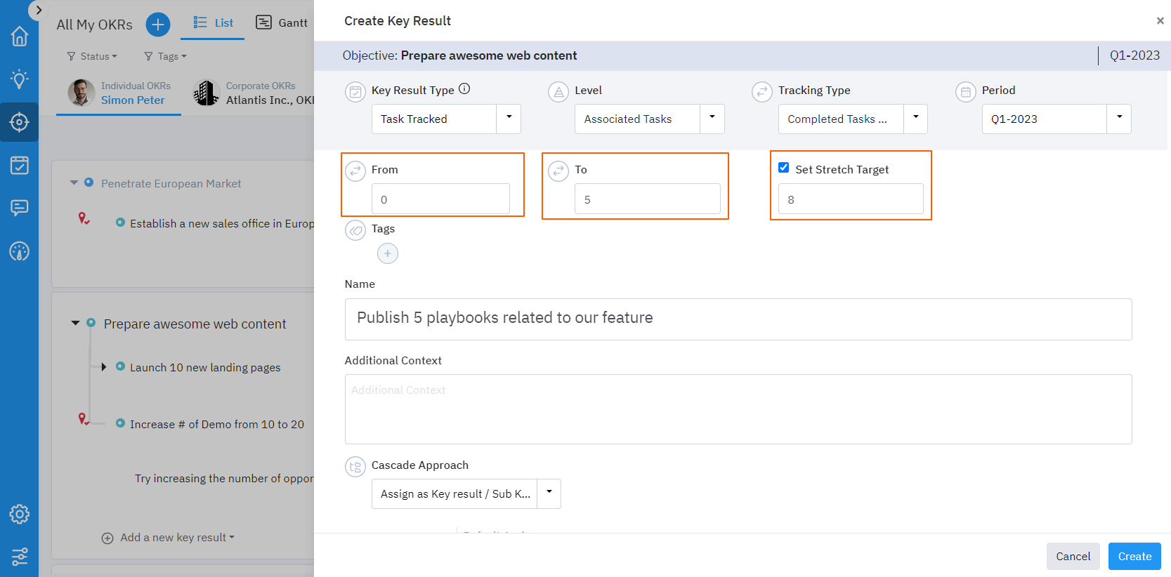 How to view the completed task count in Task Tracked Key Result? |Q&A ...
