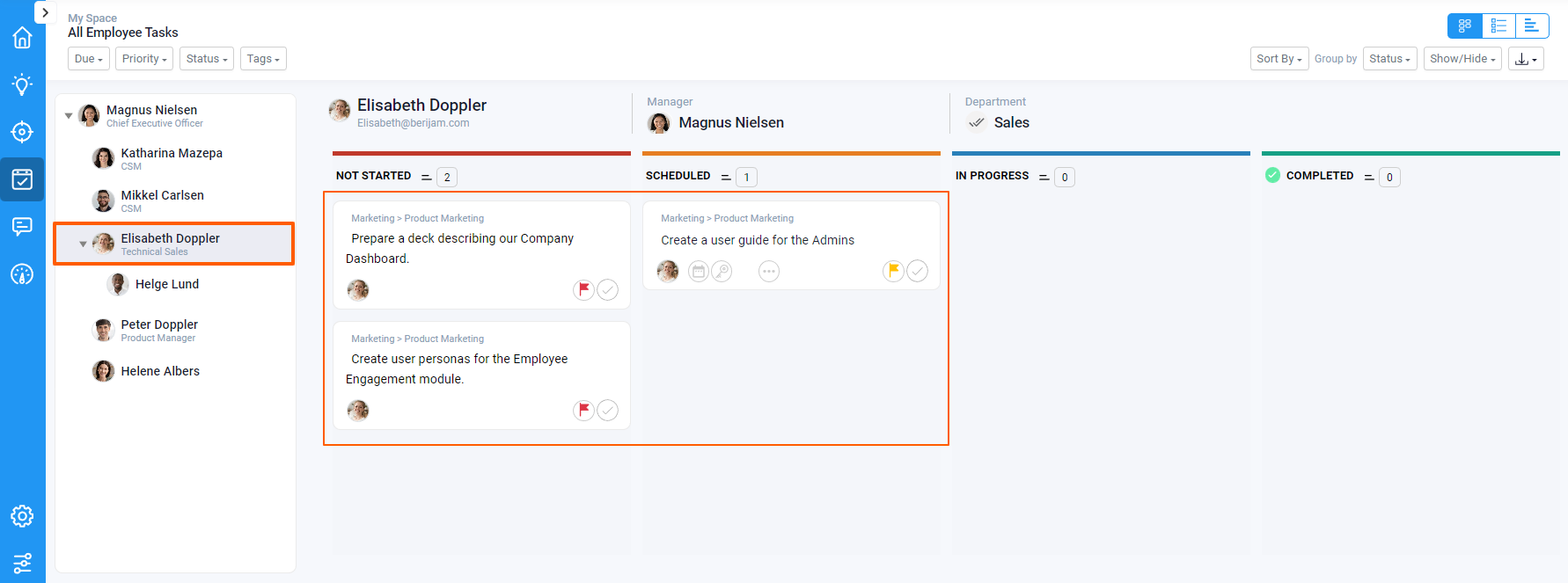 How do I see Tasks of other employees?|Q&A|Profit.co