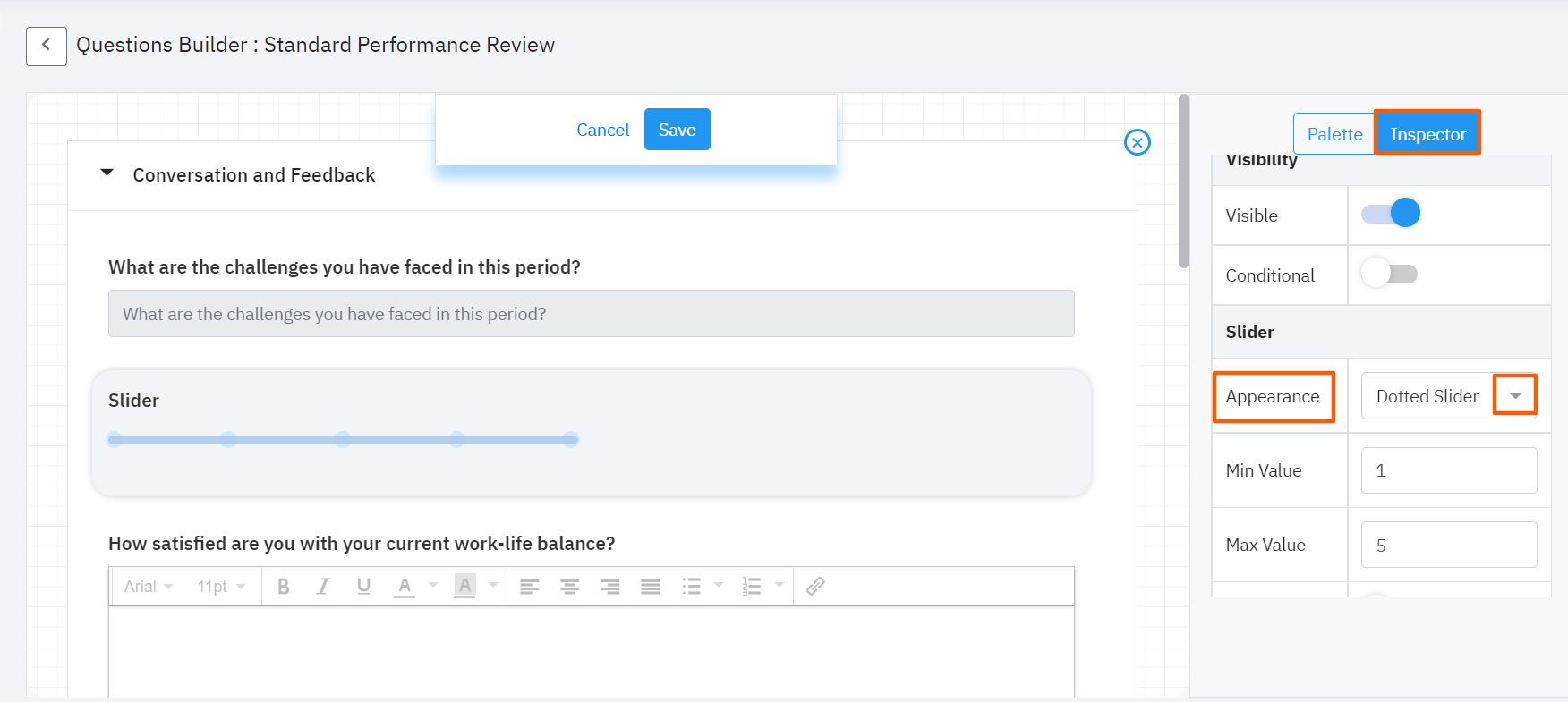 How to customize the Rating slider in performance reviews?|Q&A|Profit.co
