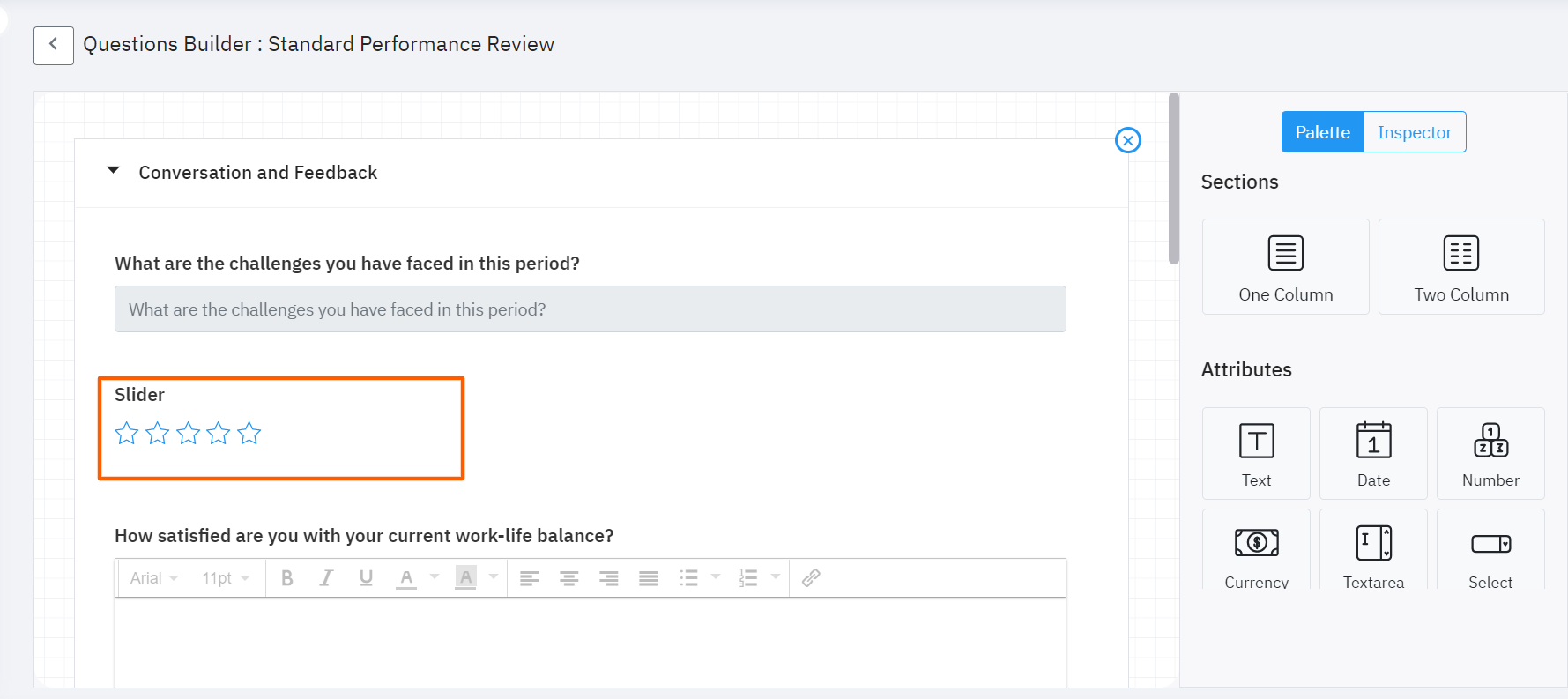 How to customize the Rating slider in performance reviews?|Q&A|Profit.co