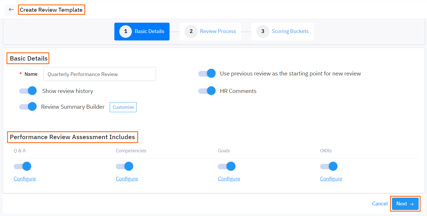 How to Configure Review Templates in Profit.co? |Q&A| Profit.co