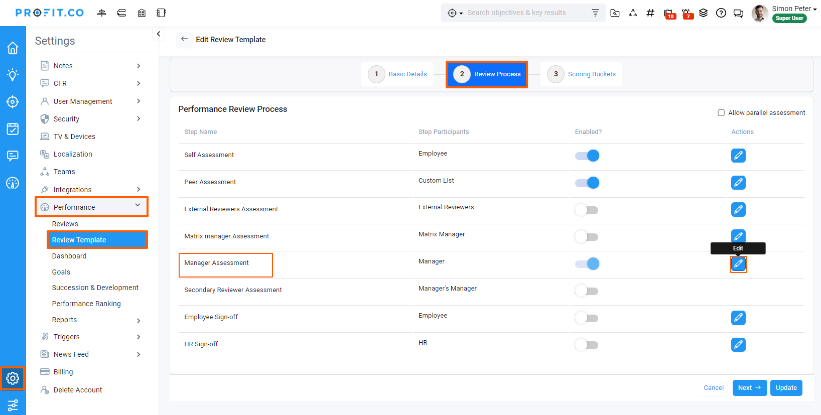 How to enable 1 on 1 review?|Q&A| Profit.co