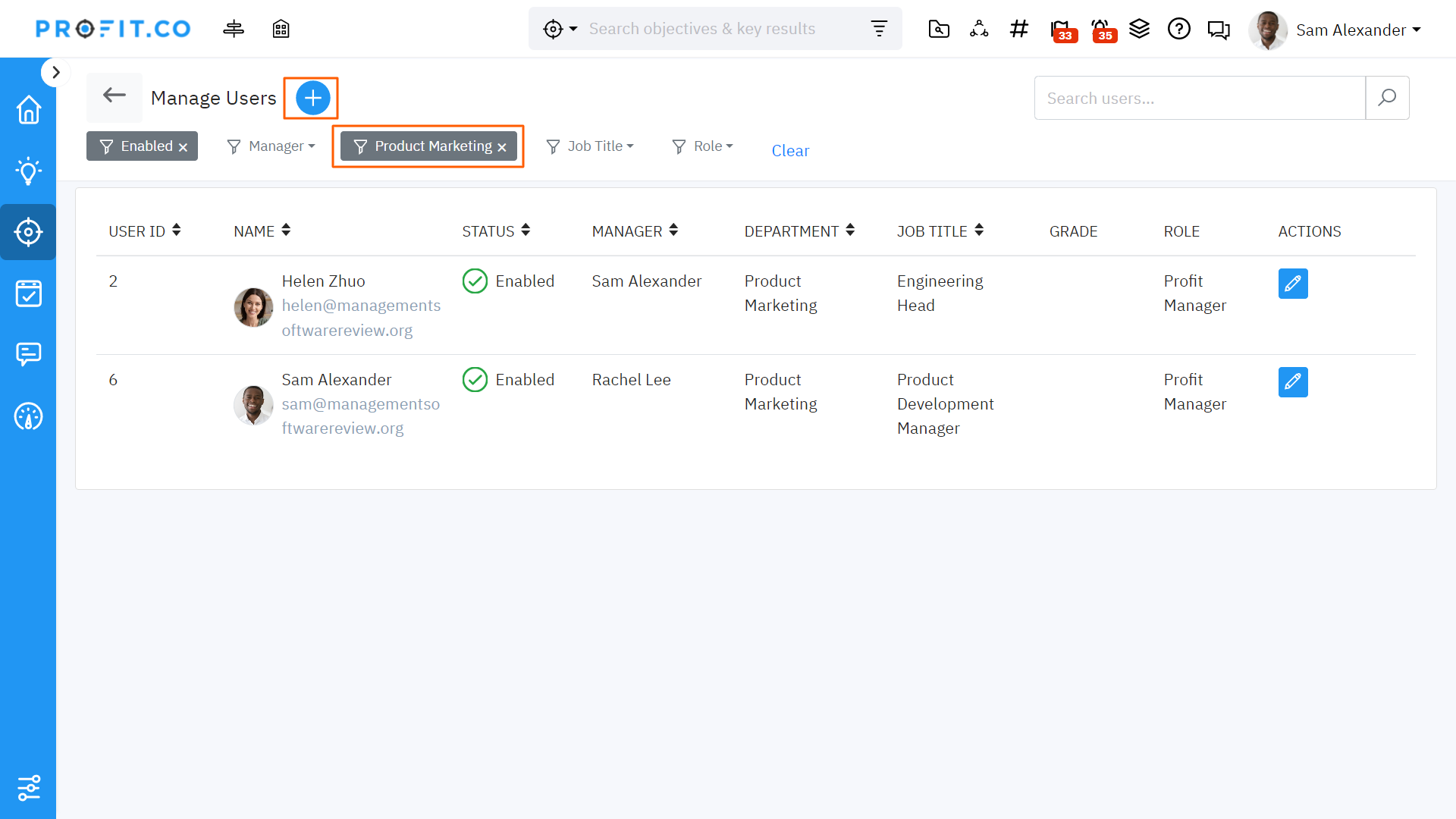 How can a department head or authorized users create a new user even if ...