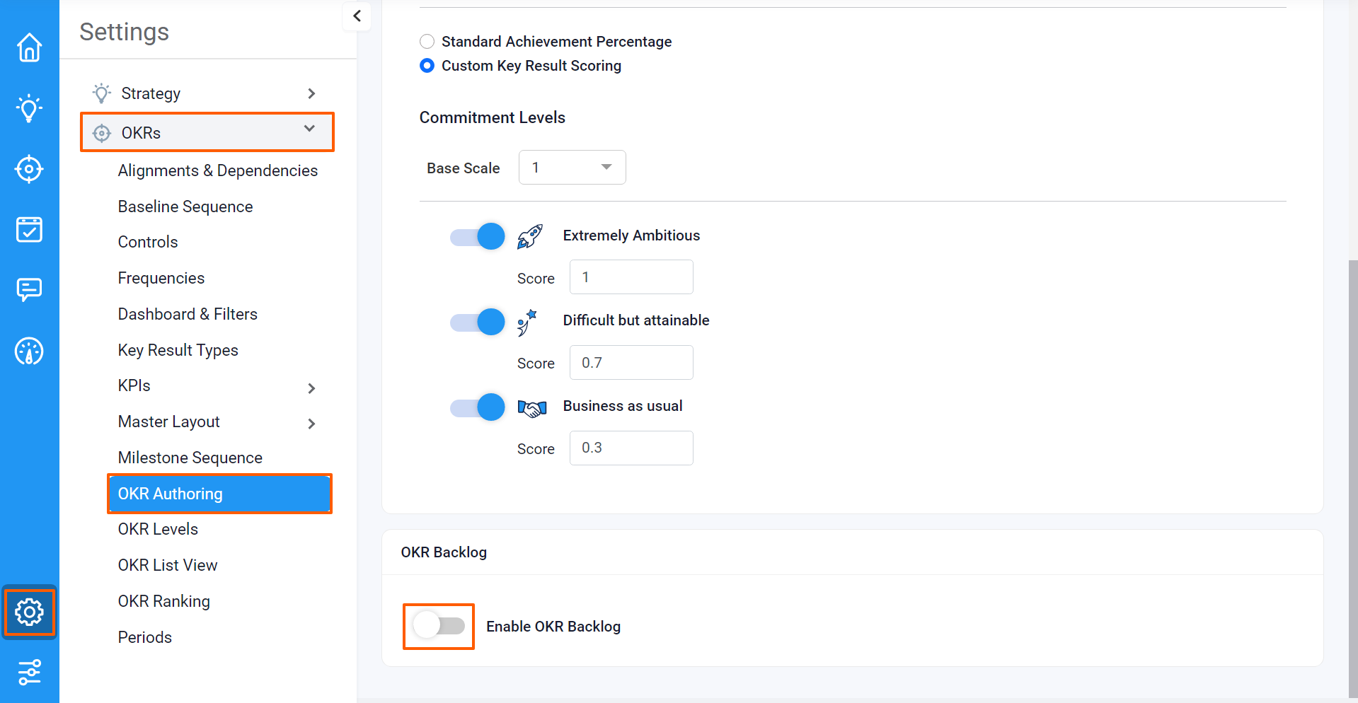 Disable OKR Backlog |Q&A| Profit.co