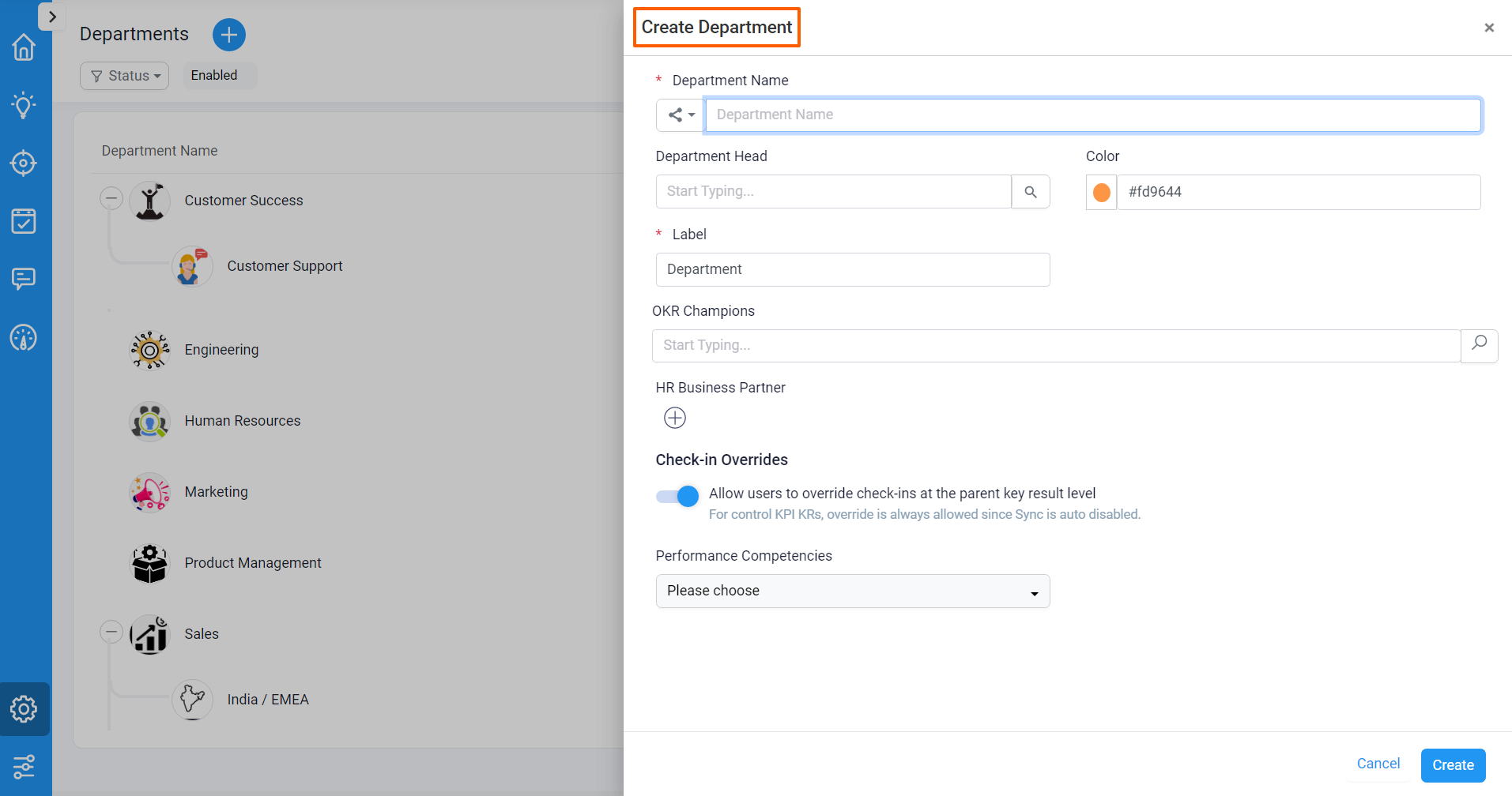Setup departments and department heads | Profit.co